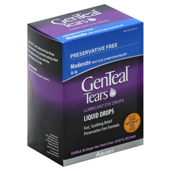 GENTEAL® TEARS Liquid Drops Preservative Free Vials 36ct | Dry Eye ...