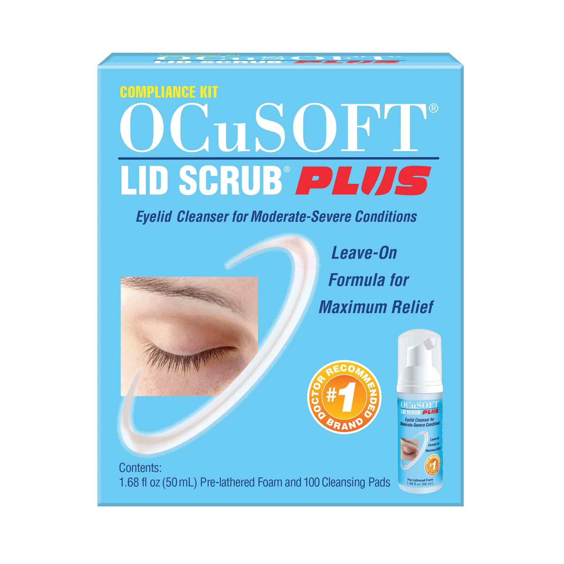 OCuSOFT Lid Scrub Plus Compliance Kit | Eyelid Cleaners: EZContacts.com