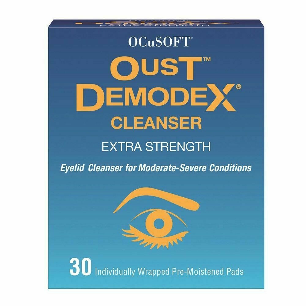 OCuSOFT Oust Demodex Eyelid Cleanser Pre-Moistened Pads - 30 ct ...