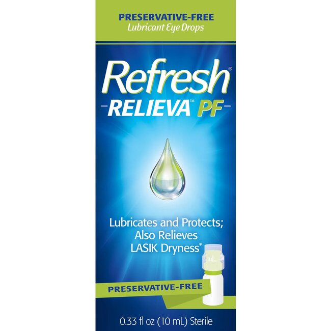 Refresh Relieva Preservative Free Lubricant Eye Drops 10mL | Dry Eye ...