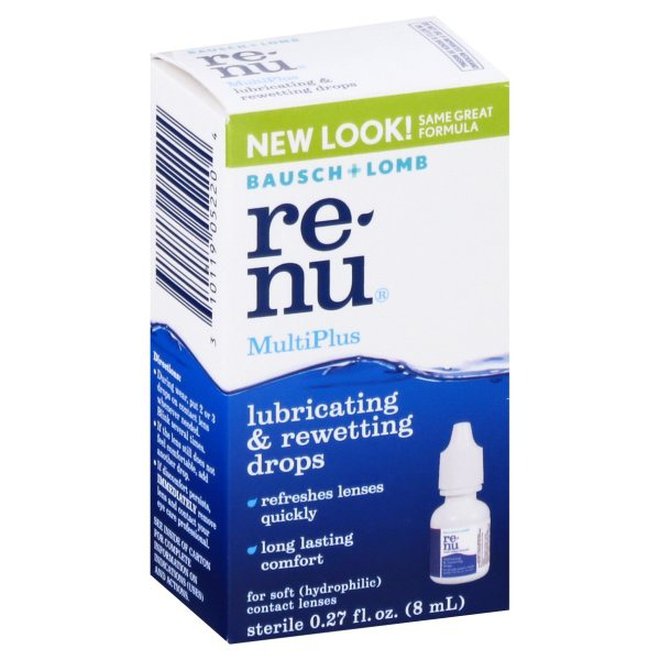 renu MultiPlus® Lubricating & Rewetting Drops 0.27 fl oz | Contact Lens ...