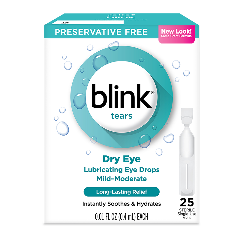 Blink® Tears Preservative Free Lubricating Eye Drops (25 Count) | Dry ...