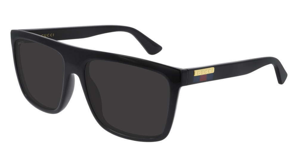 Gucci GG0748S Sunglasses | Black 001 / Grey None Lens 59-17-145 ...