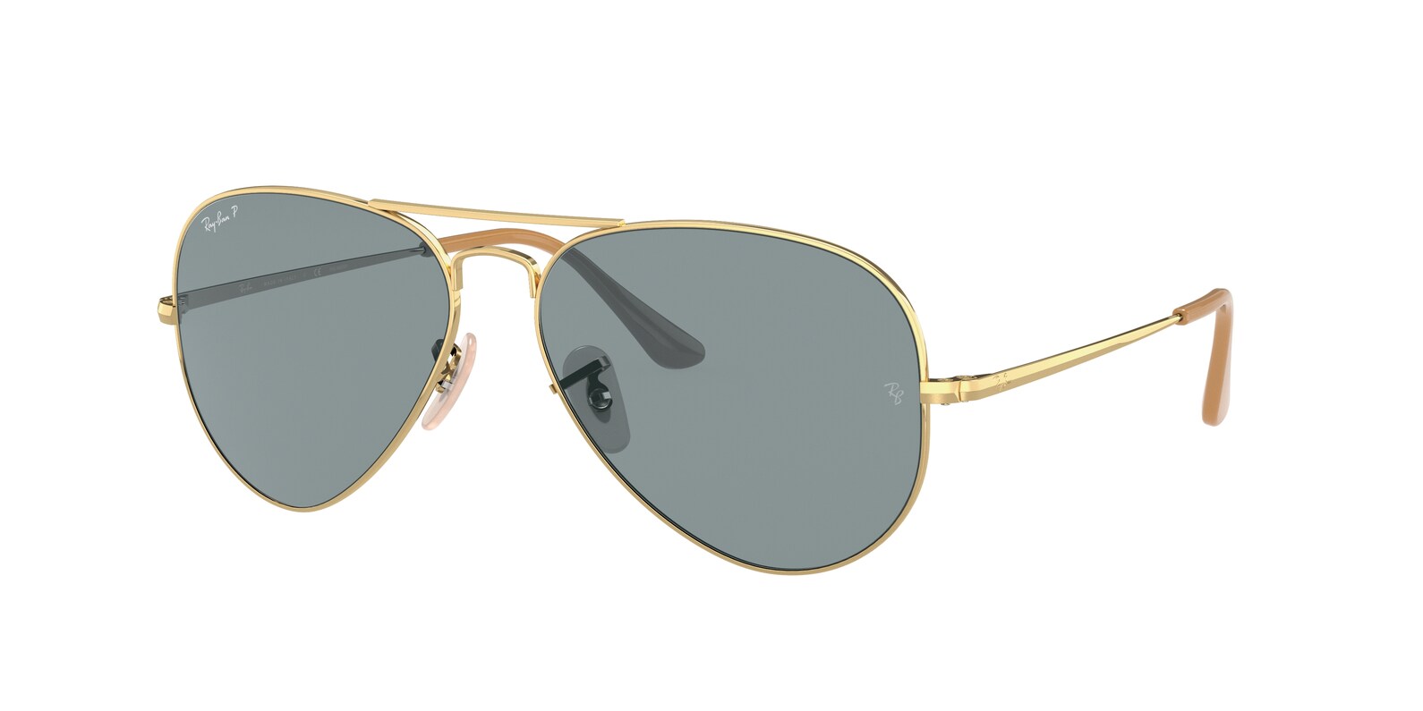 Ray-Ban RB3689 AVIATOR METAL II Sunglasses | 004/48 Gunmetal / black ...