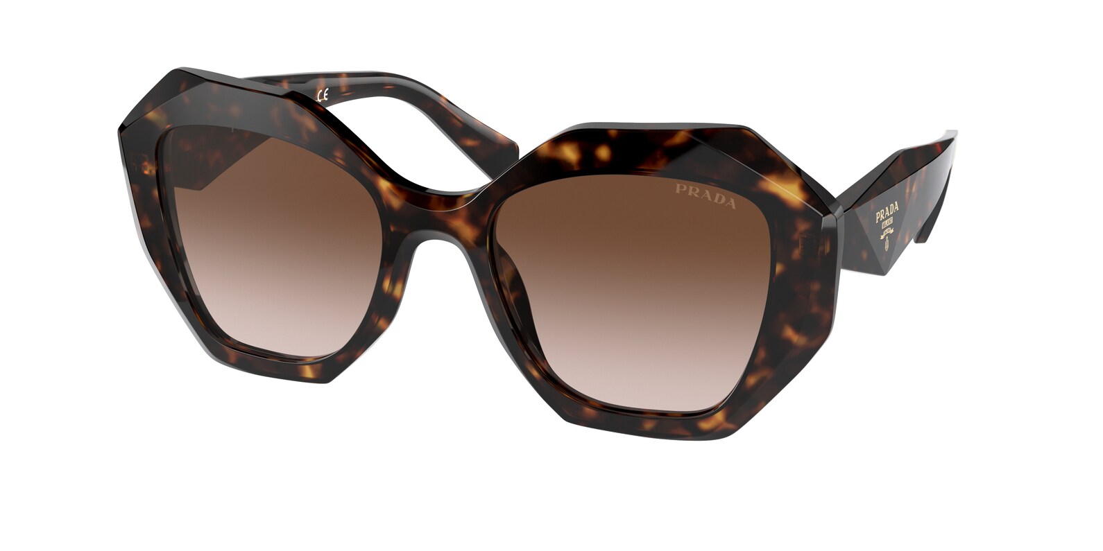 Prada PR 16WS Sunglasses | 2AU6S1 Tortoise / brown gradient Lens 53-20 ...