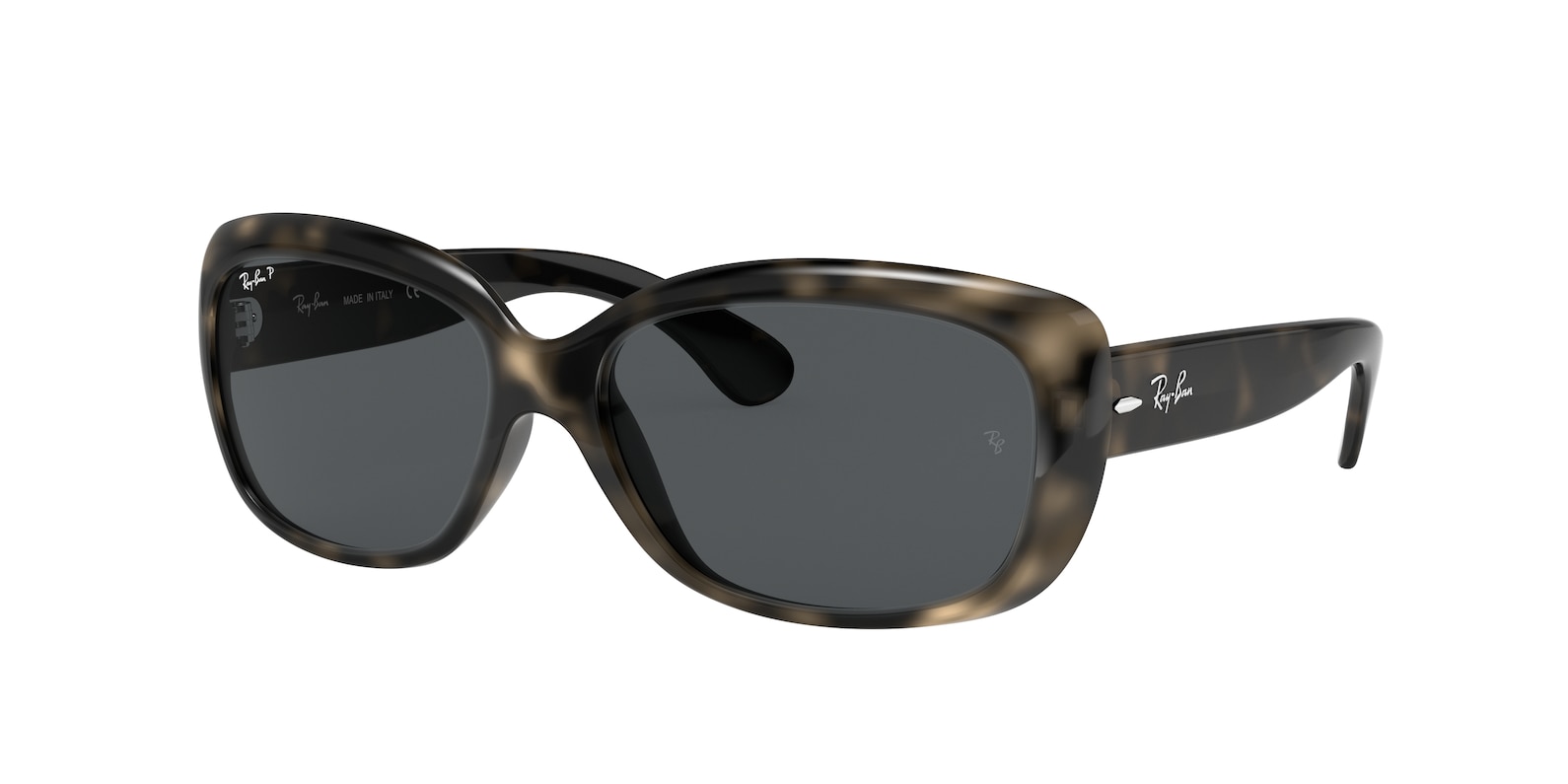 Ray-Ban RB4101 JACKIE OHH Sunglasses | 601/T3 Black / light grey ...