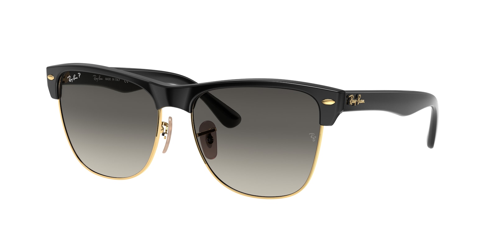 Ray-Ban RB4175 CLUBMASTER OVERSIZED Sunglasses | 877 Demi Gloss Black ...