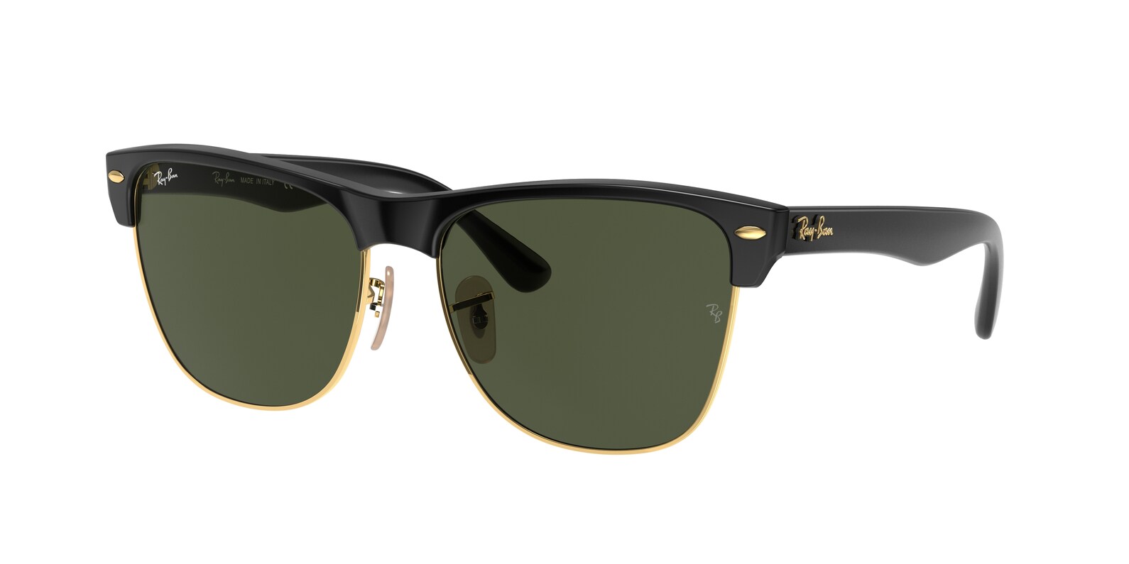 Ray-Ban RB4175 CLUBMASTER OVERSIZED Sunglasses | 877 Demi Gloss Black ...