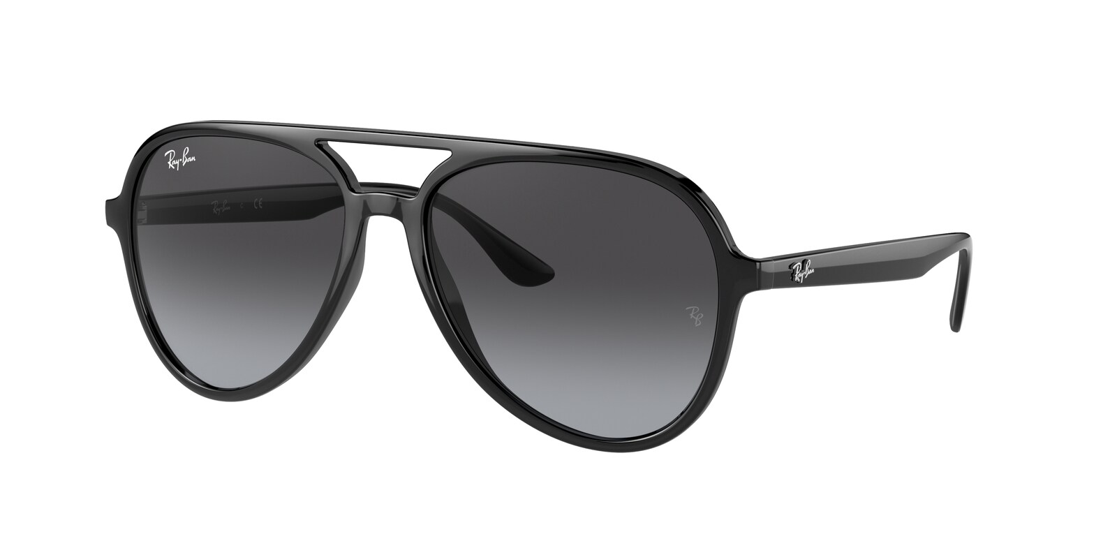 Ray-Ban RB4376 Sunglasses | 601/8G Black / grey gradient Lens 57-16-145 ...