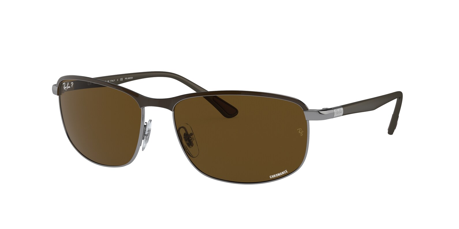 Ray-Ban RB3671CH Sunglasses | 92044L Blue ON Gunmetal / polar grey ...