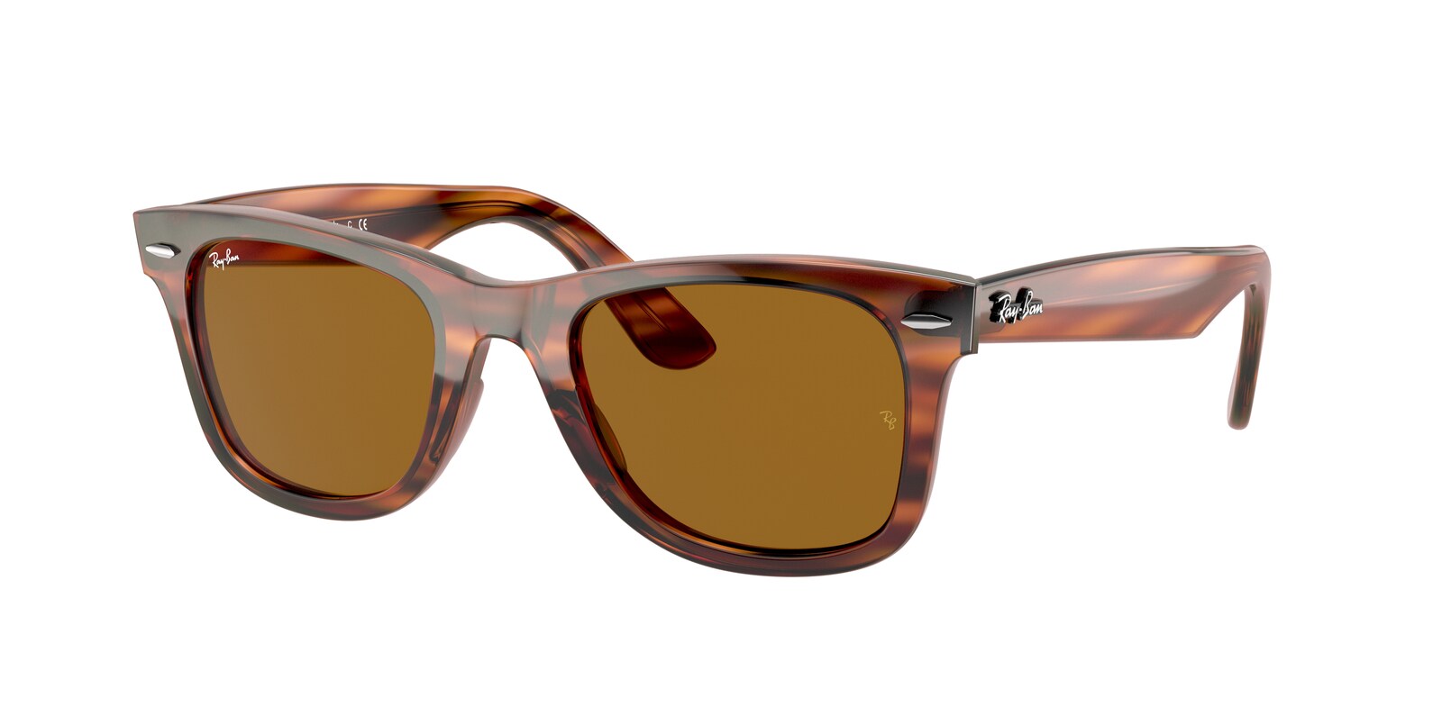 Ray-Ban RB4340 WAYFARER Sunglasses | 601 Black / Green Classic G-15 ...