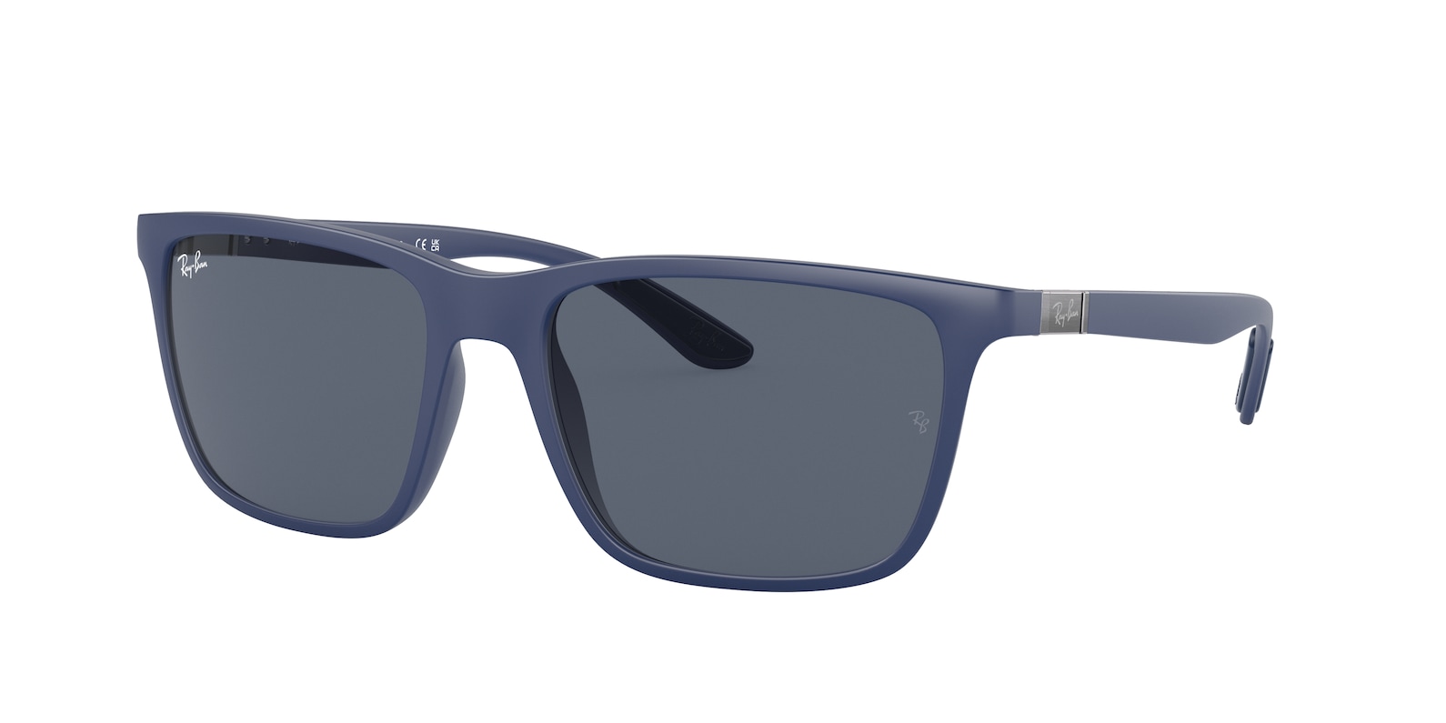 Ray-Ban RB4385 Sunglasses | 601SA1 Matte Black / Green/Blue Lens 58-18 ...