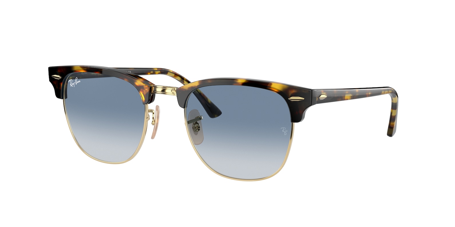 Ray-Ban RB3016 CLUBMASTER Sunglasses | 1367B1 Grey ON Black / dark grey ...