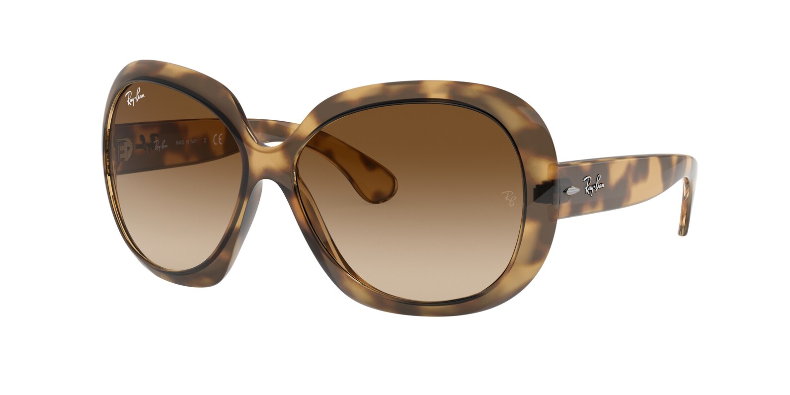 Ray-Ban RB4098 JACKIE OHH II Sunglasses | 601/8G Black / light grey ...