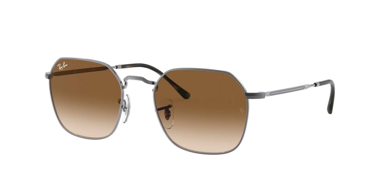 Ray-Ban RB3694 JIM Sunglasses | 004/51 Gunmetal / Brown Lens 53-20-145 ...