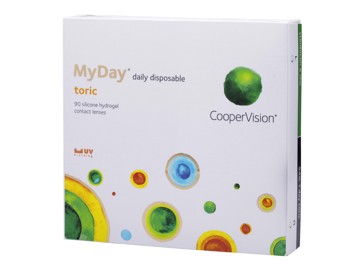 MyDay Daily Disposable Toric 90 Pack Contact Lenses | Free Shipping