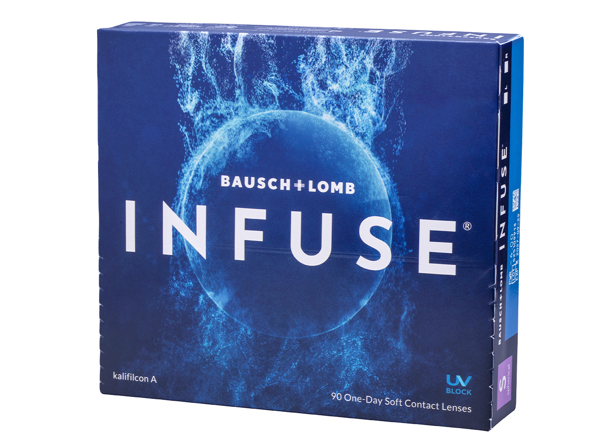 Bausch and Lomb Infuse One-Day 90 Pack Contact Lenses | Free Shipping