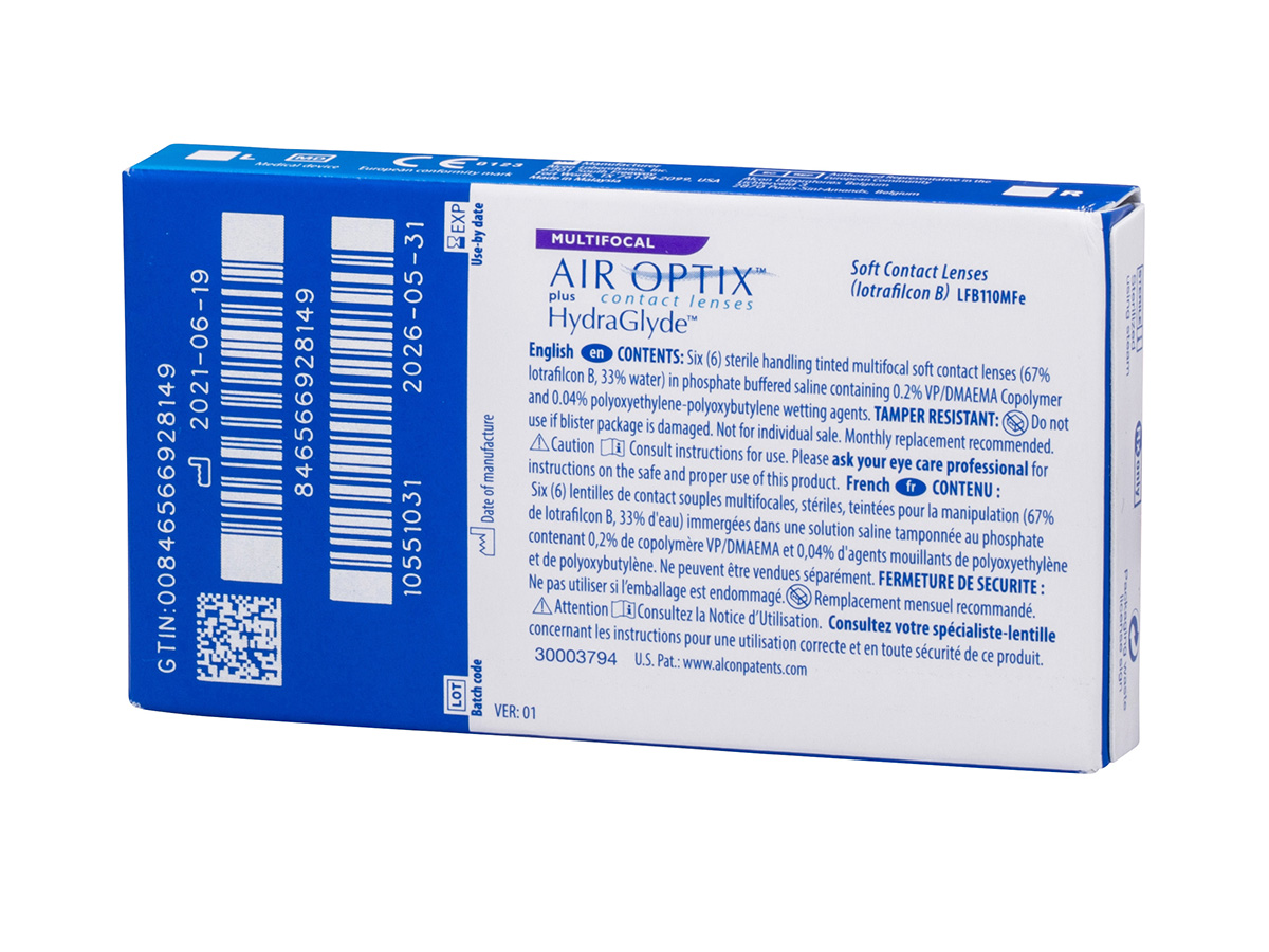 Air Optix Plus Hydraglyde Multifocal Contact Lenses | Free Shipping