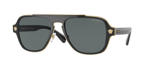 Versace VE2199 - Sunglasses | 100281 Black / dark grey - polar Lens 56 ...