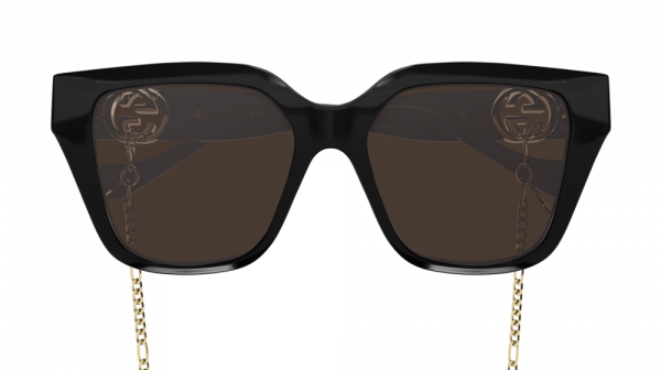 Gucci GG1023S Sunglasses | Black 005 / Brown None Lens 54-17-140 ...