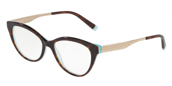Tiffany TF2180 | 8275 Havana / Crystal Blue 54-16-140 | 0TF2180 8275 54 ...