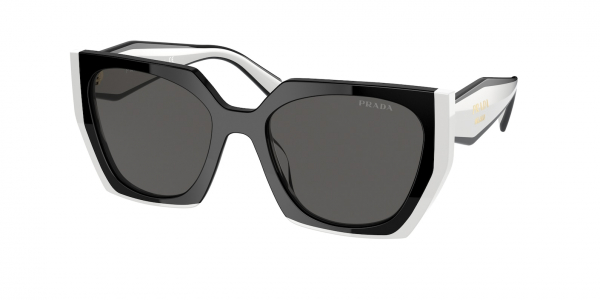 Prada PR 15WS Sunglasses | 09Q5S0 Black / Talc / dark grey Lens 54-19 ...