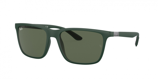 Ray-Ban RB4385 Sunglasses | 601SA1 Matte Black / Green/Blue Lens 58-18 ...