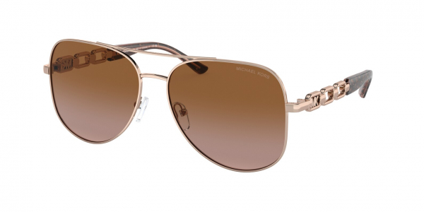 Michael Kors MK1121 CHIANTI Sunglasses | 12136K Mink / Caramel Silver ...