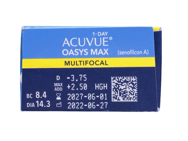 Acuvue® Oasys Max 1-Day Multifocal (30 Pack) Contact Lenses | Free Shipping