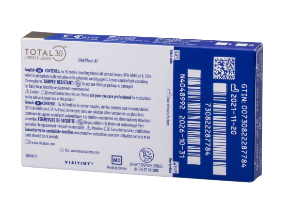TOTAL30 - 6 Pack Contact Lenses | Free Shipping
