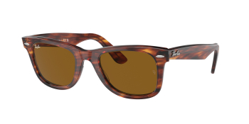 Ray-Ban RB2140 WAYFARER Sunglasses | 136285 Striped Red / Brown Gradient Lens 50-22-150 ...